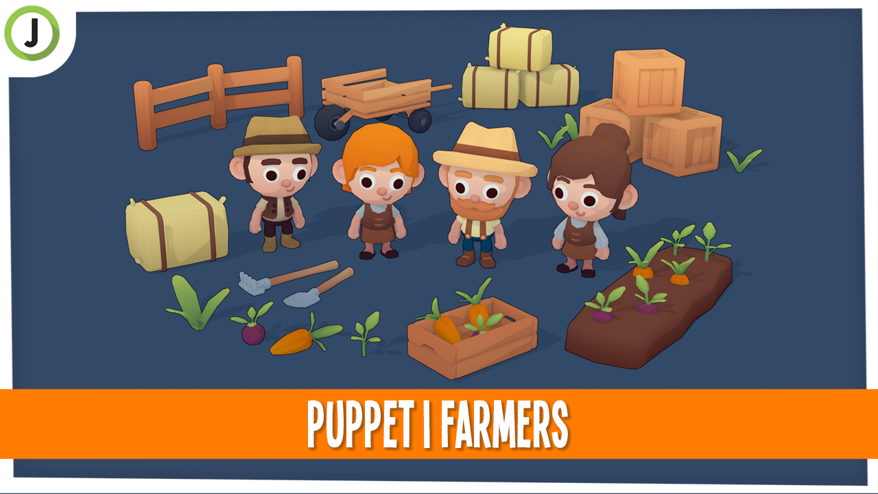 Puppet Farmers - a premium asset pack to build games with GDevelop. | GDevelop